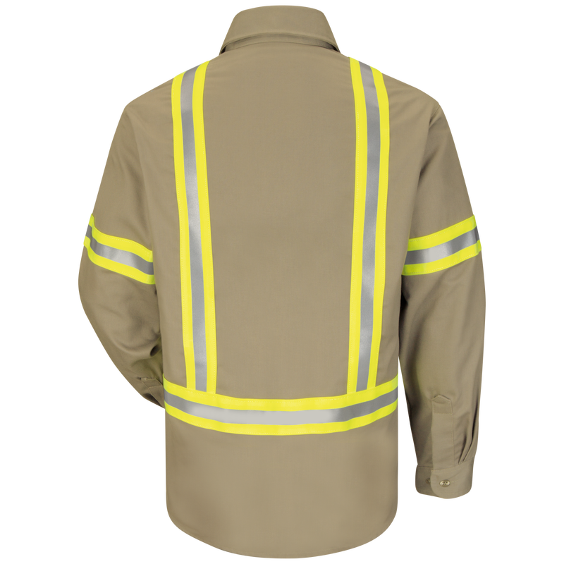 Men's Midweight FR Enhanced Visibility Uniform Shirt | Bulwark® FR