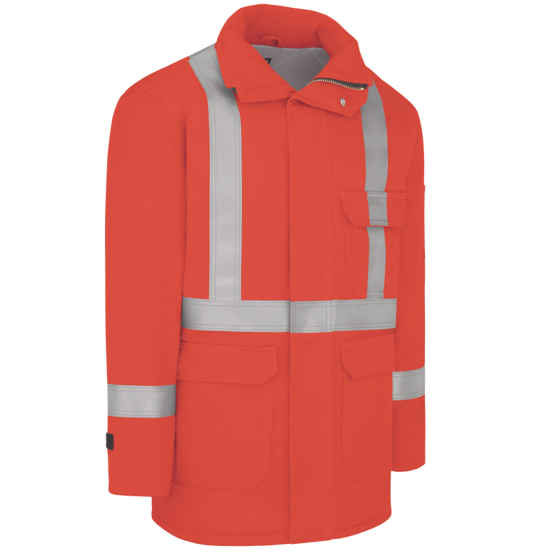 Men's Heavyweight FR Insulated Deluxe Parka with 2" Reflective Striping ...