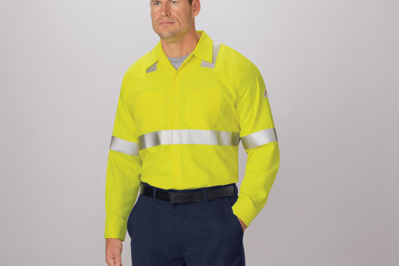 Men's Midweight FR Hi-Visibility Work Shirt | Bulwark® FR