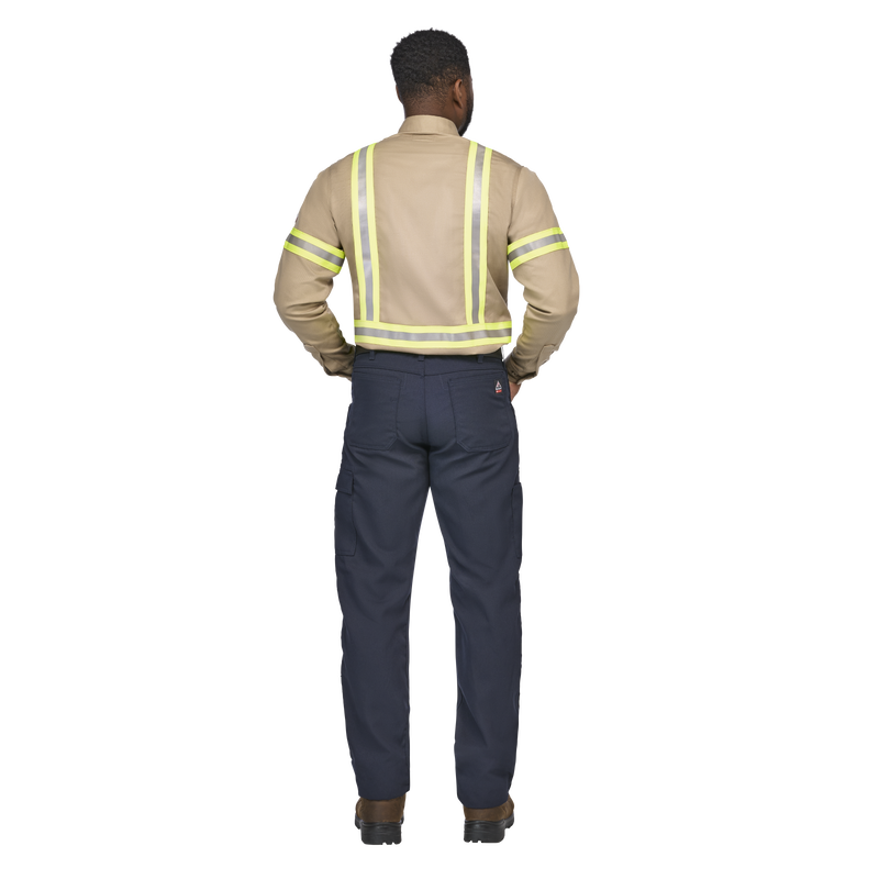 Men's Midweight FR Enhanced Visibility Uniform Shirt | Bulwark® FR