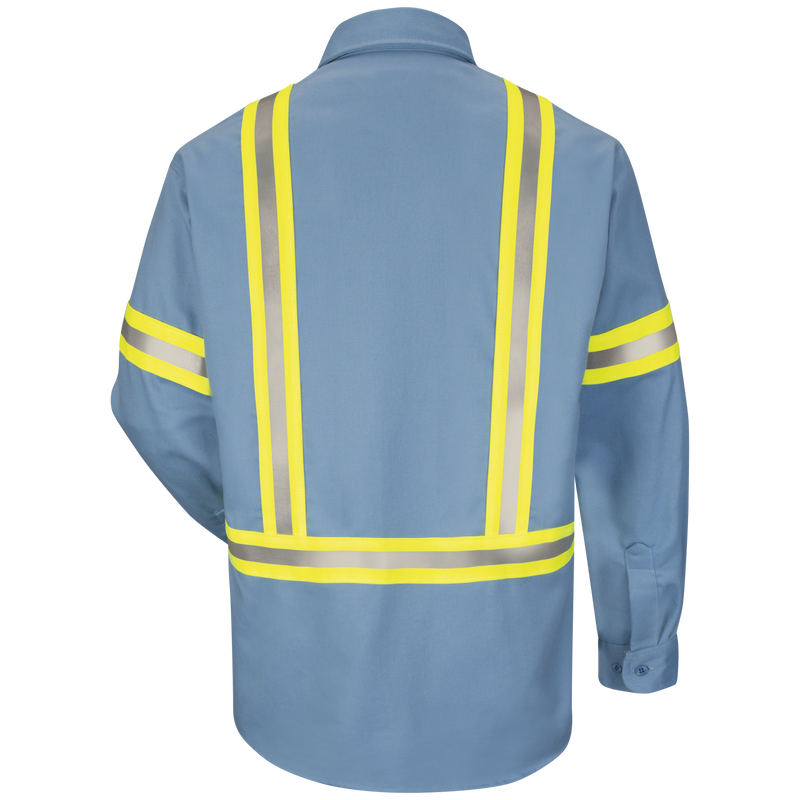 Men's Midweight FR Enhanced Visibility Uniform Shirt | Bulwark® FR